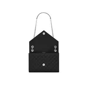 Saint Laurent Envelope Medium Bag - Black