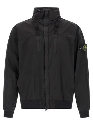 Stone Island Nylon Metal Watro Bomber Jacket - Black