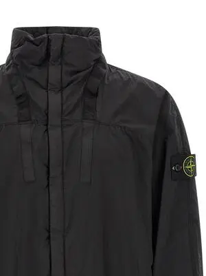 Stone Island Nylon Metal Watro Bomber Jacket - Black