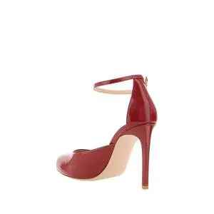 GIANVITO ROSSI Nuit 95 Glossed-leather Pumps - Red