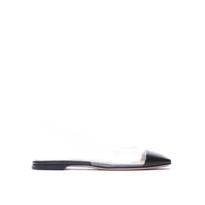 GIANVITO ROSSI Plexi Slingback Flats - Black