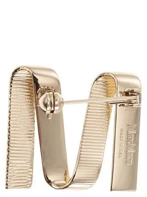 Max Mara Mgrosgrainpin Metal M Pin