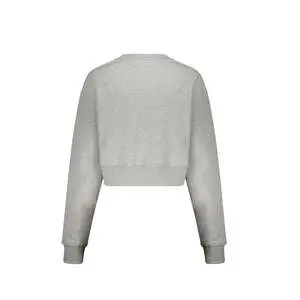 Balmain Cropped Logo Sweatshirt - Gray