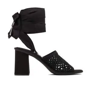 Miu Miu Macrame Sandals - Black