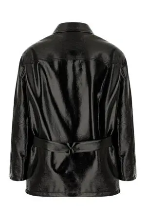 COURREGES Glossy Leather Jacket - Multicolor