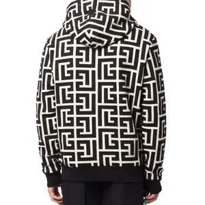 Balmain Monogrammed Hoodie - Cream