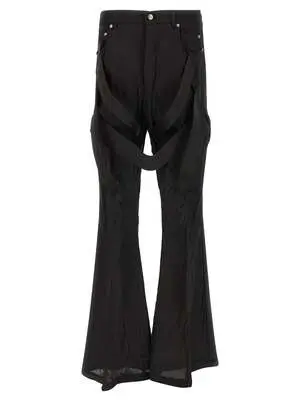Rick Owens Megastrapped Bolans Pants - Black