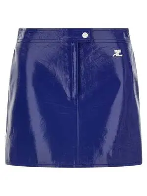 COURREGES Reedition Vinyl' Skirt - Blue