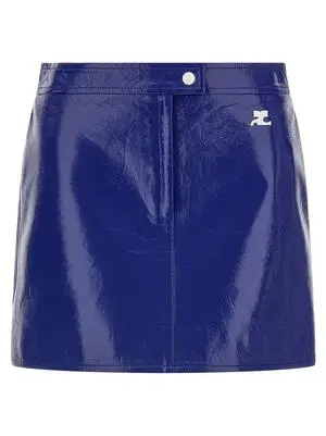 COURREGES Reedition Vinyl' Skirt - Blue