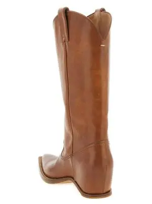 MAISON MARGIELA Heel-less' Boots - Brown