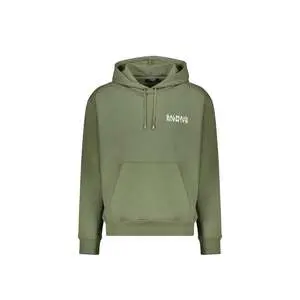 Balmain Logo Motif Hoodie - Green