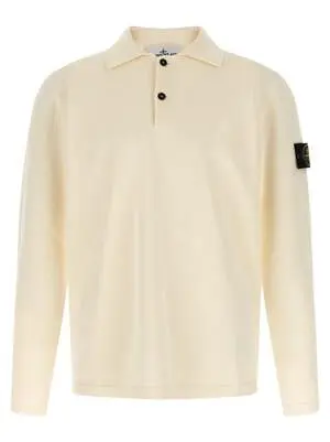 Stone Island 5100024' Polo Shirt - Cream