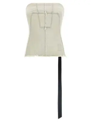 Rick Owens Bustier' Top - Gray
