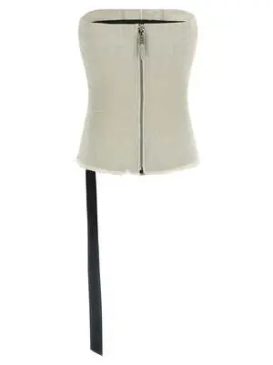 Rick Owens Bustier Top - Gray