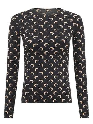 MARINE SERRE Top Moon - Black