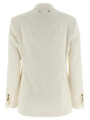 GOLDEN GOOSE Diva Double-breasted Blazer - White