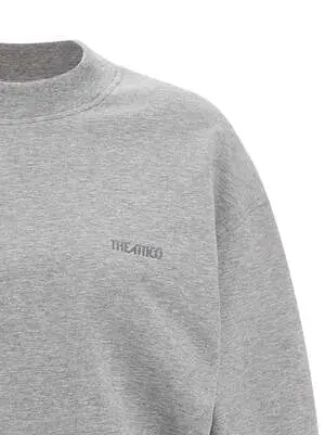 Attico Mélange Sweatshirt Dress - Gray