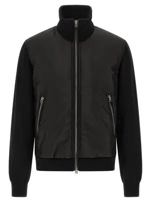 TOM FORD Merino Wool Bomber Jacket - Black