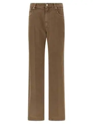 Brunello Cucinelli Denim Pants - Cream