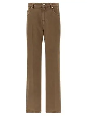 Brunello Cucinelli Denim Pants - Cream