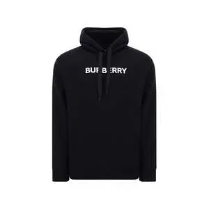 Burberry Ansdell Hooded Logo Sweatshirt - Black
