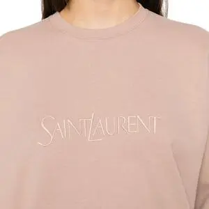 Saint Laurent Cotton Logo Sweatshirt