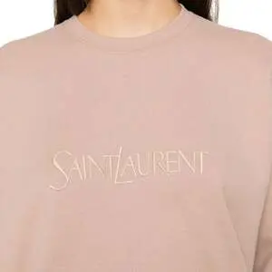 Saint Laurent Cotton Logo Sweatshirt