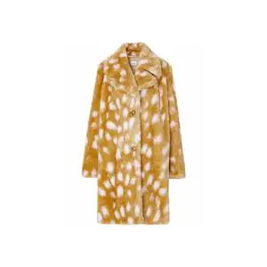 Burberry Faux Fur Coat - Cream