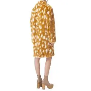Burberry Faux Fur Coat - Cream