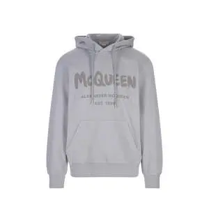 Alexander McQueen Hoodie Sweatshirt - Gray
