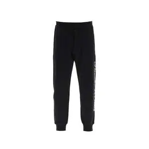 Alexander McQueen Logo Cotton Pants - Black