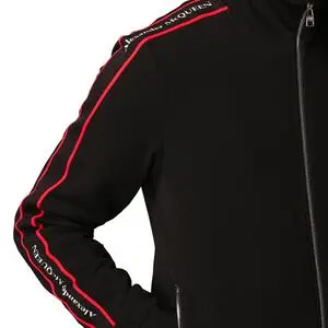 Alexander McQueen Logo Zipped Sweatshirt - Black