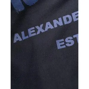 Alexander McQueen Cotton Logo Sweatpants - Blue