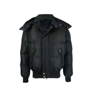 Alexander McQueen Wool Blend Padded Bomber - Black