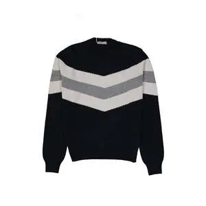 Herno Zigzag-stripe Sweater - Blue