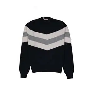 Herno Zigzag-stripe Sweater - Blue
