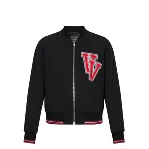Versace Patch Bomber Jacket - Black
