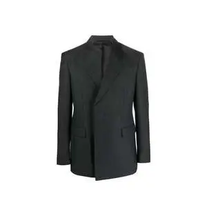 Prada Double-breasted Wool Jacket - Gray