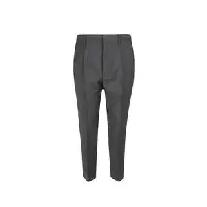 Prada Classic Wool Trousers - Gray