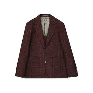 Brunello Cucinelli Tartan Wool Jacket - Red