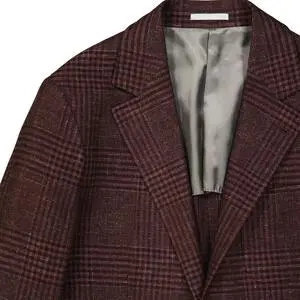 Brunello Cucinelli Tartan Wool Jacket - Red