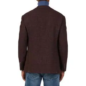 Brunello Cucinelli Tartan Wool Jacket - Red