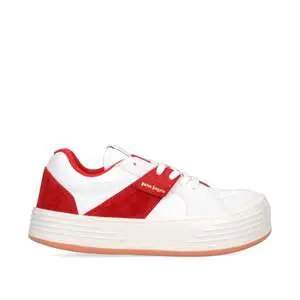 Palm Angels Leather Logo Sneakers - Red