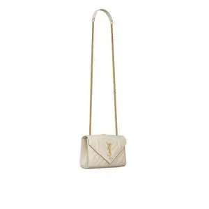 Saint Laurent Envelope Small Bag - Cream