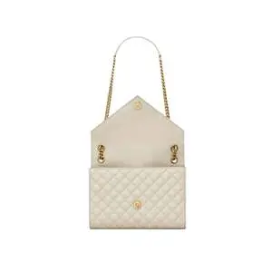 Saint Laurent Envelope Medium Bag - Cream