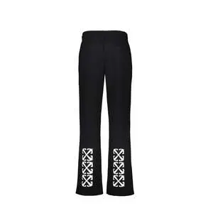 Off-White Cotton Track Pants - Black