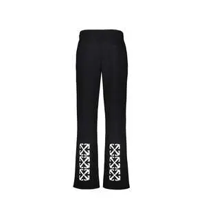 Off-White Cotton Track Pants - Black