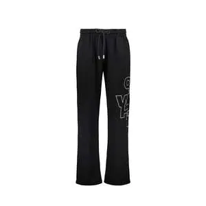 Off-White Cotton Track Pants - Black