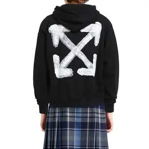 Off-White Hooded Logo Sweatshirt - Black