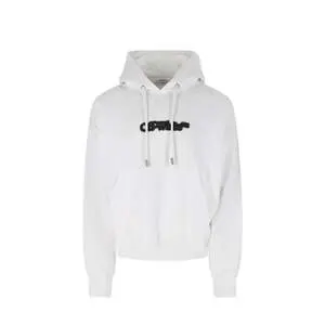 Off-White Hooded Sweatshirt - White